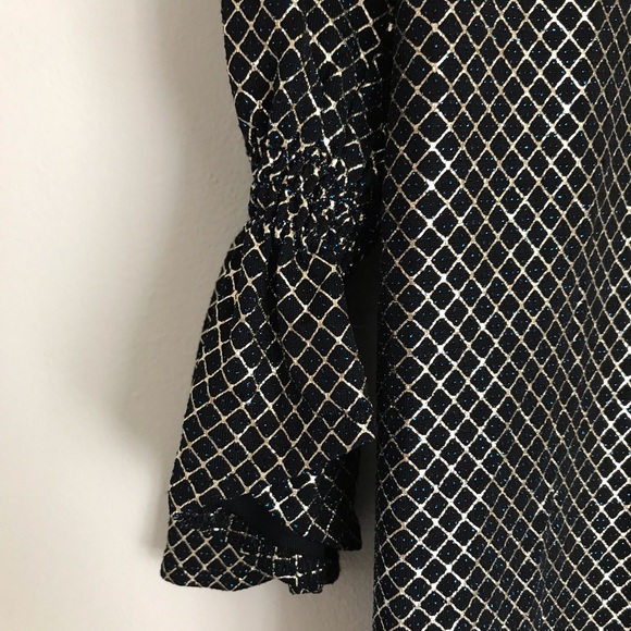 Zara | Dresses | Zara Shiny Gold Print Wrap Minidress Tunic Sz S | Poshmark